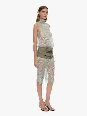 Christopher Esber Moonlit Patina Lace Zipped One Piece