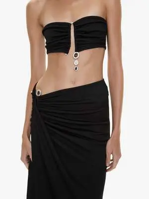Christopher Esber Droplet Crystal Clasp Cascade Skirt