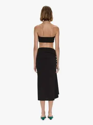 Christopher Esber Droplet Crystal Clasp Cascade Skirt