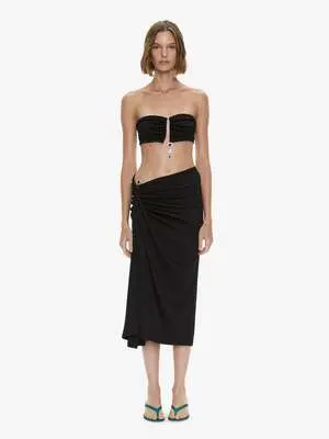Christopher Esber Droplet Crystal Clasp Cascade Skirt