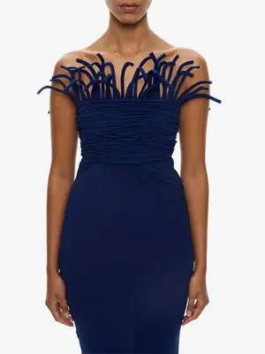 Christopher Esber Aira Corded Silk Maxi Dress
