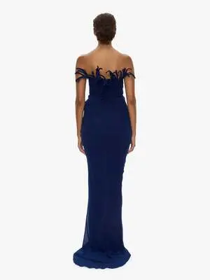 Christopher Esber Aira Corded Silk Maxi Dress