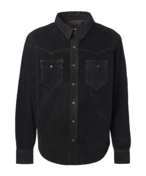 Ralph Lauren Suede Western Shirt - Black