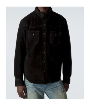 Ralph Lauren Suede Western Shirt