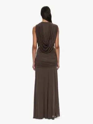 Christopher Esber Ripple Drape Gown - Brown
