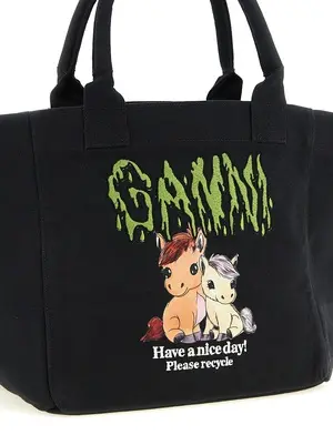 GANNI Pony Small Tote Bag