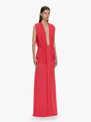Christopher Esber Ripple Drape Gown - Pink