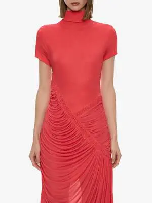 Christopher Esber Fusion Ruched Ripple Dress - Pink