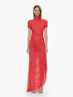 Christopher Esber Fusion Ruched Ripple Dress - Pink