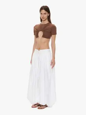 Christopher Esber Drift Tapered Trouser In Cotton - White