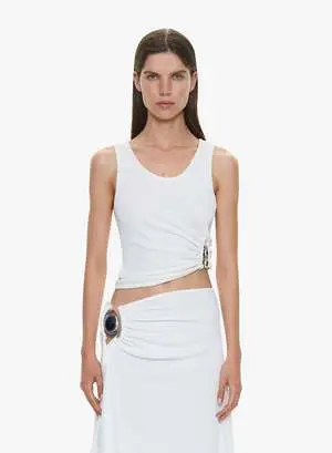 Christopher Esber Droplet Crystal Ruched Tank
