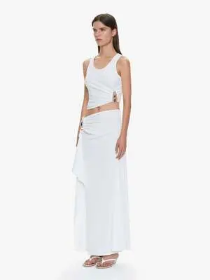 Christopher Esber Droplet Crystal Ruched Tank