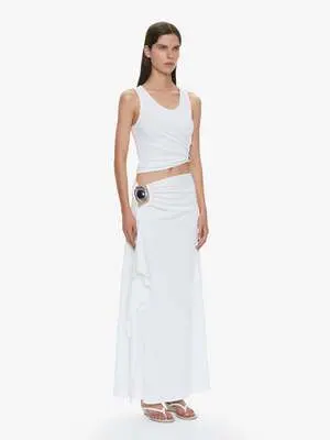 Christopher Esber Droplet Crystal Ruched Tank