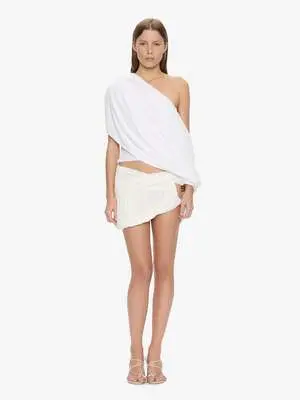 Christopher Esber Beach Glass Bubble Mini Skirt - White