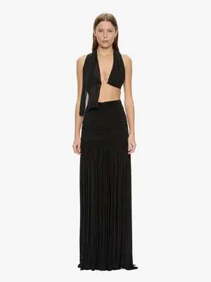 Christopher Esber Silk Scarf Chain Bra Top