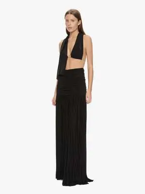 Christopher Esber Silk Scarf Chain Bra Top