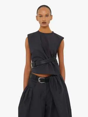 Christopher Esber Locus Belted Taffeta Tank