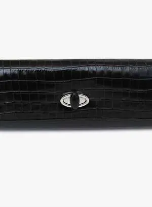 Christopher Esber Buki Embossed Clutch - Black