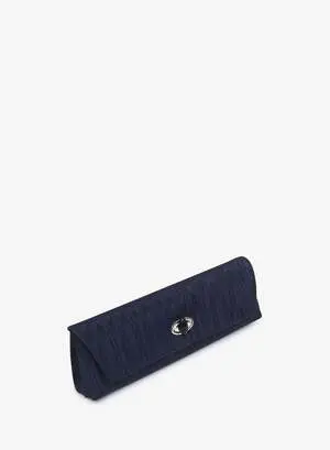 Christopher Esber Buki Moire Clutch - Blue