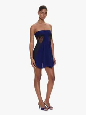 Christopher Esber Aira Strapless Lace Mini Dress