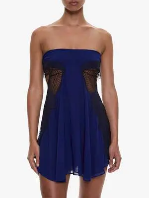 Christopher Esber Aira Strapless Lace Mini Dress