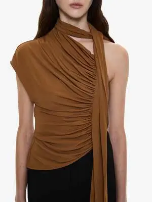 Christopher Esber Vienna Jersey Scarf Top