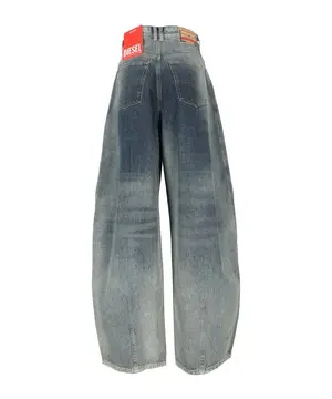 DIESEL® Belt-loop Wide-leg Jeans