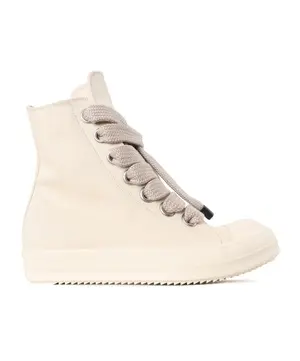 Rick Owens Lace-up High-top Casual Shoes - White