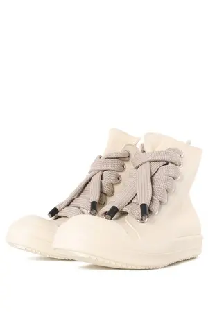 Rick Owens Lace-up High-top Casual Sneakers - White
