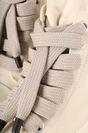Rick Owens Lace-up High-top Casual Sneakers - White