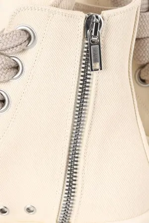 Rick Owens Lace-up High-top Casual Sneakers - White