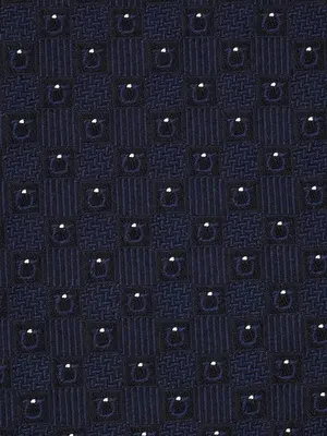 FERRAGAMO Gancini Silk Jacquard Tie