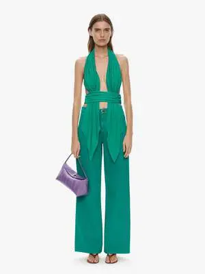Christopher Esber Relaxed Wide-leg Jeans - Green