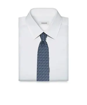 FERRAGAMO Frog Print Silk Tie
