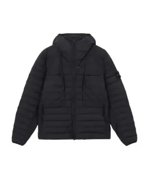 Stone Island Quilted Down Jacket - Black