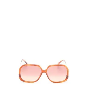Chloé Logo Engraved Full Rim Sunglasses
