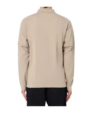 Off-White Long-sleeved Polo Shirt