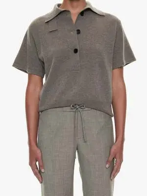 Christopher Esber Cashmere Knit Polo