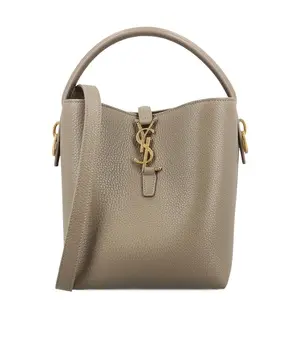 Saint Laurent Logo Shoulder Bag - Brown