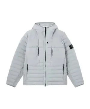 Stone Island Quilted Down Jacket - Grey
