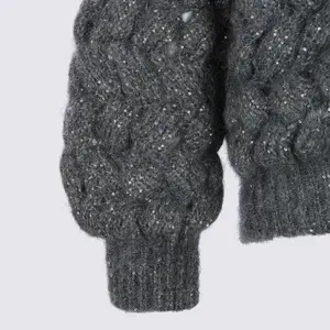 Brunello Cucinelli Dazzling Zigzag Cables Cardigan