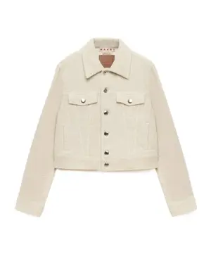 Marni Corduroy Trucker Jacket - Cream