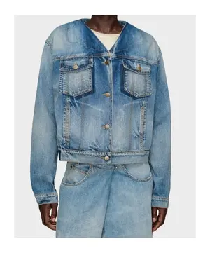 MAISON MARGIELA Folded Collared Denim Jacket