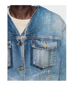 MAISON MARGIELA Folded Collared Denim Jacket