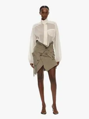 Christopher Esber Dannie Lucent Mottled Sheer Bomber