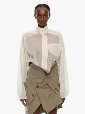 Christopher Esber Dannie Lucent Mottled Sheer Bomber