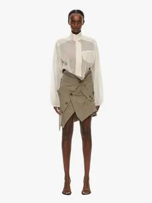 Christopher Esber Dannie Lucent Mottled Sheer Bomber