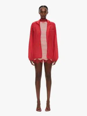 Christopher Esber Dannie Lucent Mottled Sheer Bomber