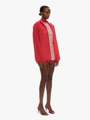 Christopher Esber Dannie Lucent Mottled Sheer Bomber
