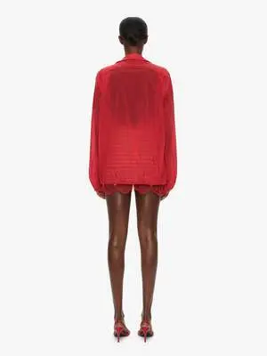 Christopher Esber Dannie Lucent Mottled Sheer Bomber